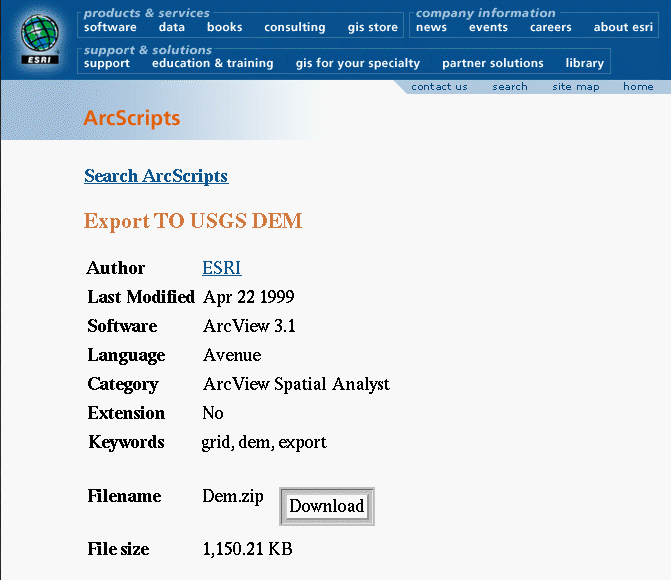 GLY 560 Method: Exporting Grids into USGS Format